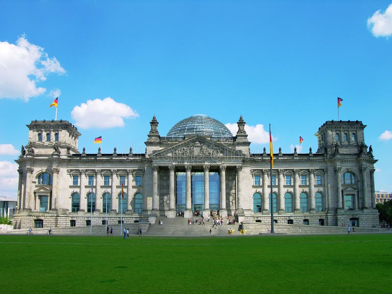 Construction De Reichstag (le Parlement Allemand) Photo stock - Image ...