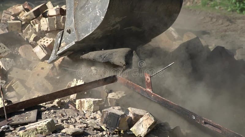 Construction Debris from Destroyed Buildings Stock Footage - Video of ...