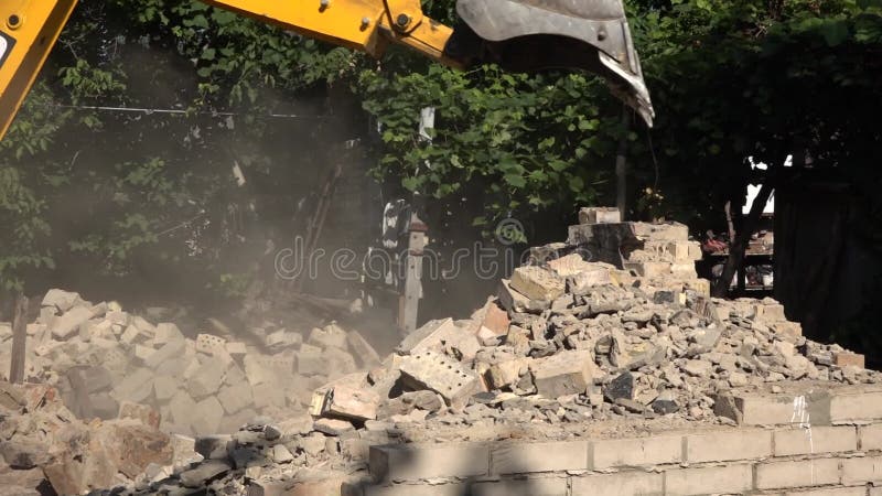 Construction Debris from Destroyed Buildings Stock Footage - Video of ...
