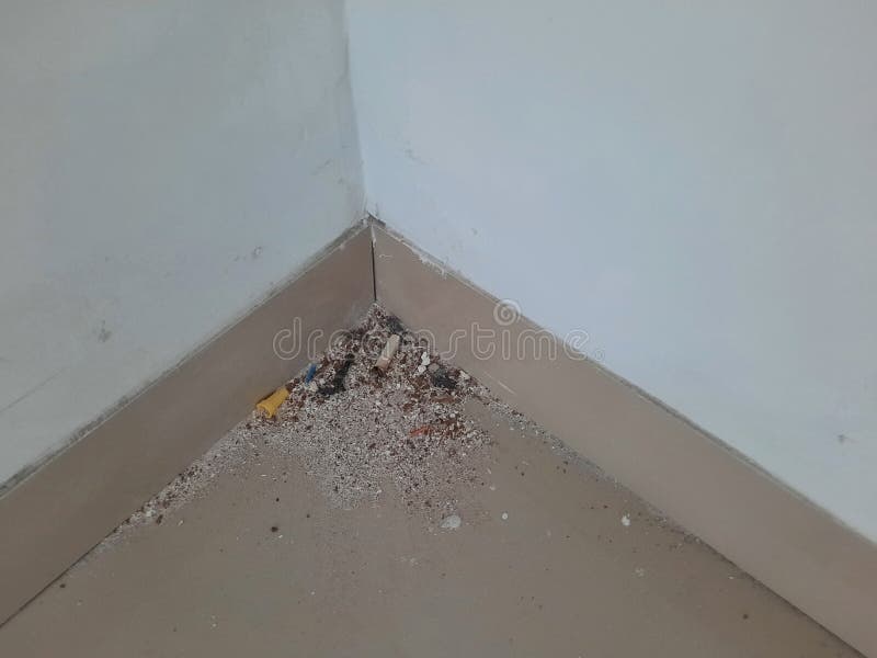 Construction Debris Pile Near Wall Stock Photo - Image of urban, junk ...