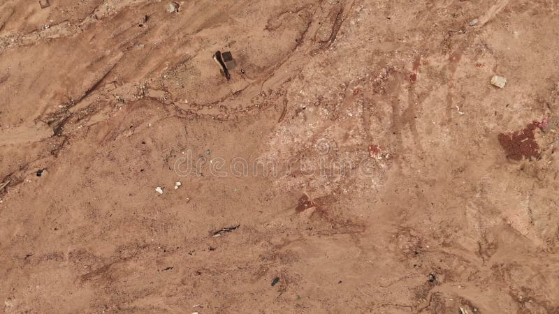 Construction Debris Scattered in a Unique Way on the Sandy Soil Forming ...