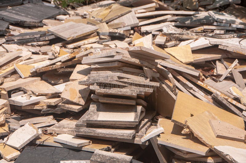 Construction Debris or Waste Pile Stock Photo - Image of abandoned ...