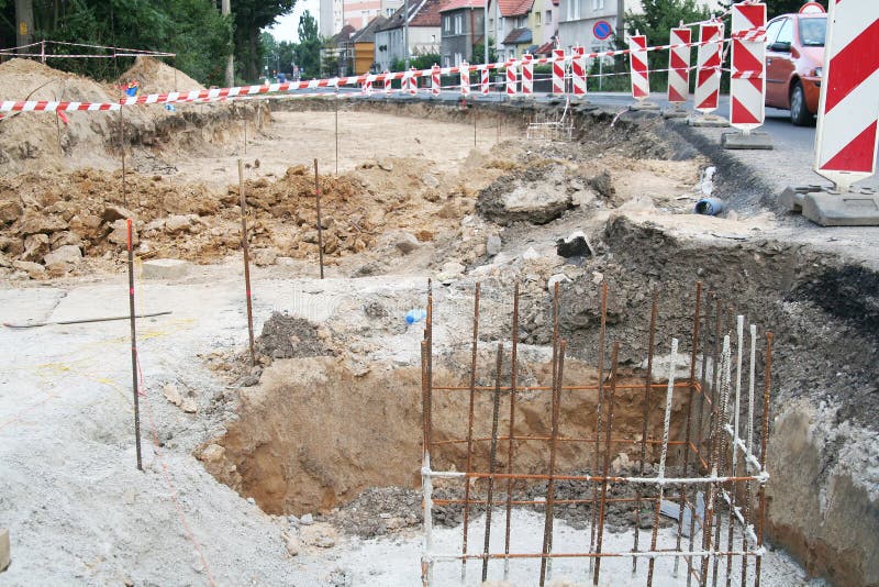 Construction and Demolition Work Stock Photo - Image of construction ...