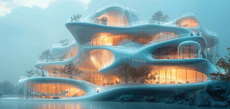 Construction Design Featuring Transparent Layers, Blending Modern ...