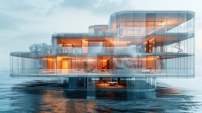 Construction Design Featuring Transparent Layers, Blending Modern ...