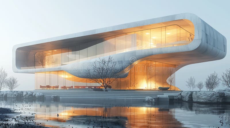 Construction Design Featuring Transparent Layers, Blending Modern ...