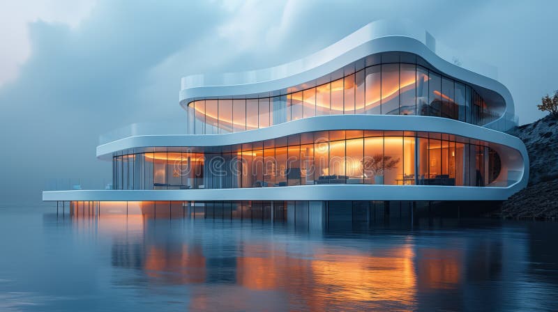 Construction Design Featuring Transparent Layers, Blending Modern ...