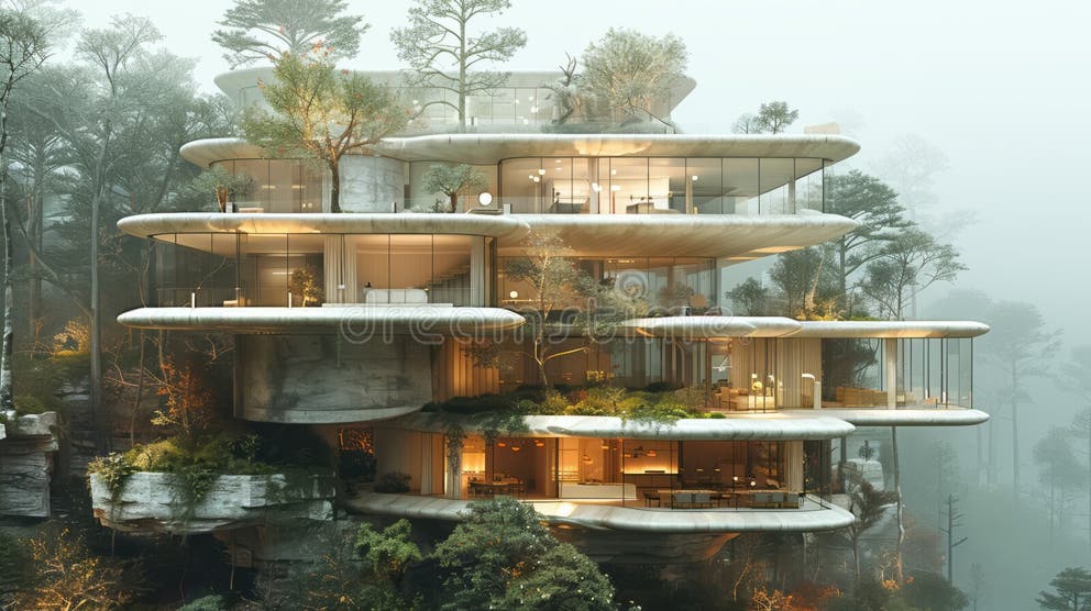 Construction Design Featuring Transparent Layers, Blending Modern ...