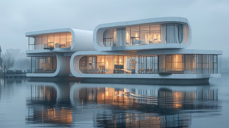 Construction Design Featuring Transparent Layers, Blending Modern ...