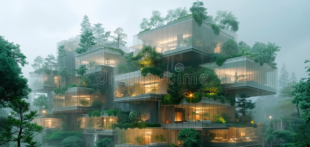 Construction Design Featuring Transparent Layers, Blending Modern ...