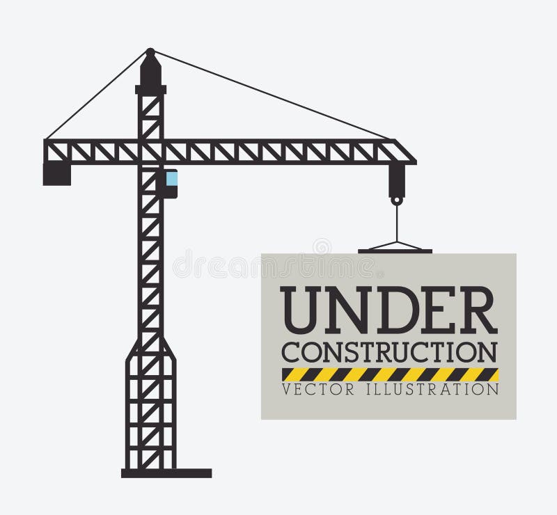 Construction Design, Vector Illustration. Stock Vector - Illustration ...