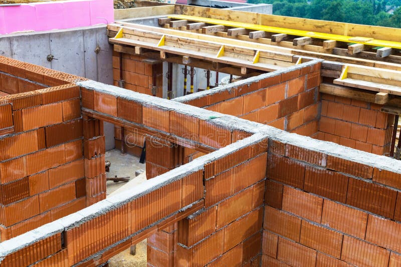 Construction of a detached stock photo. Image of ground - 47418562