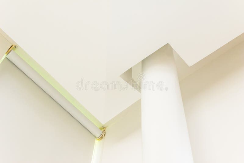 Construction Details - Round Pillar Blind and Complicated Plastered ...