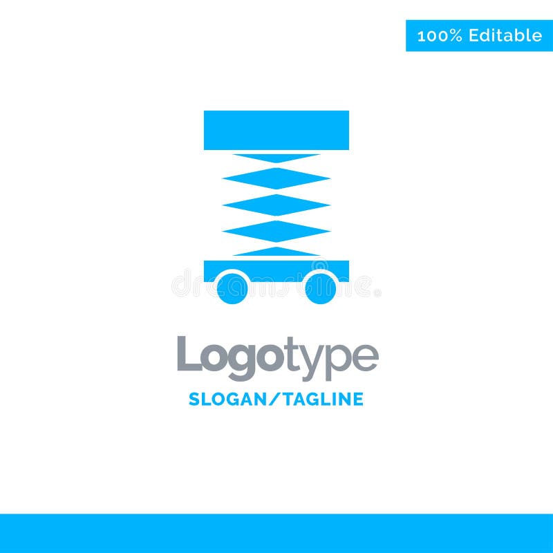 Construction, Develop, Scaffolding, Structure Blue Solid Logo Template ...