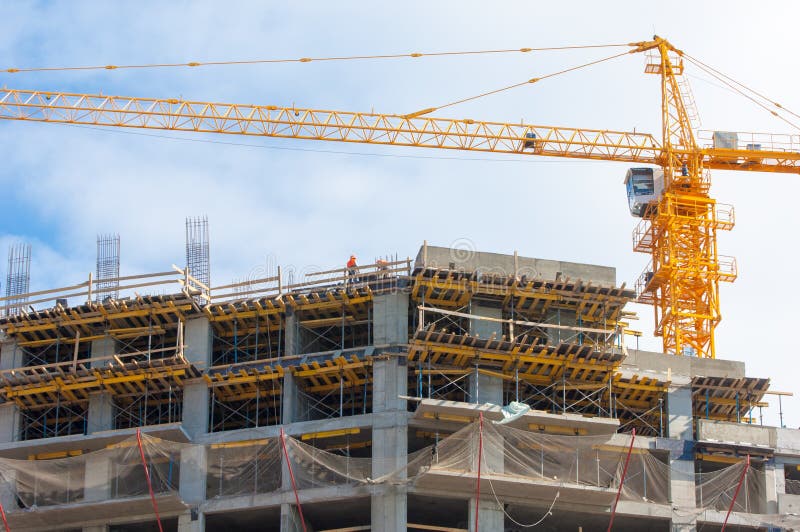 Construction Development, Constructing Stock Photo - Image of crane ...