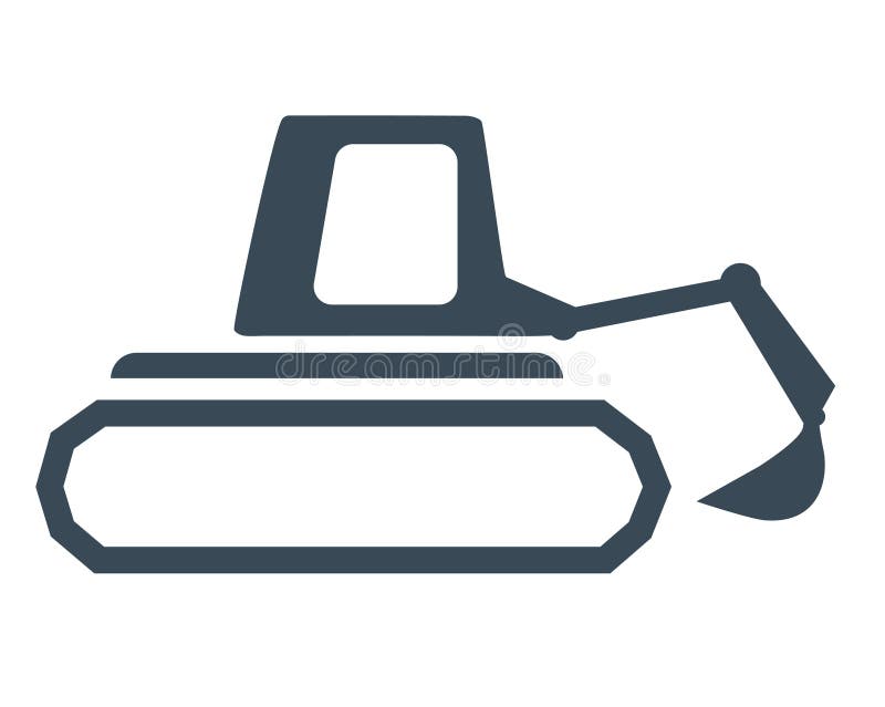 Construction Digger Concept Design Stock Vector - Illustration of ...