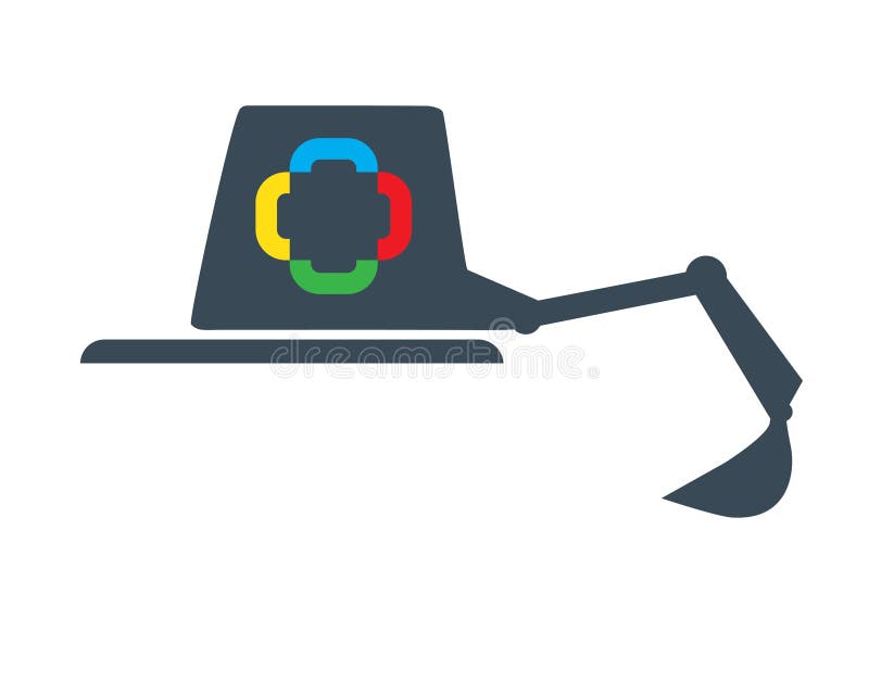 Construction Digger Concept Design Stock Illustration - Illustration of ...