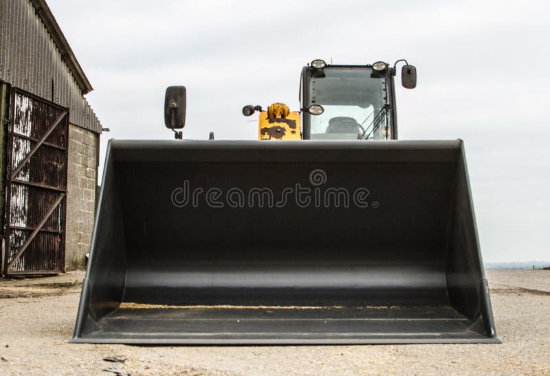 Construction Digger Loader Front Bucket Editorial Image - Image of ...