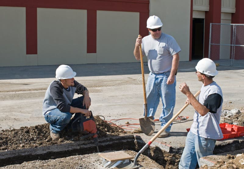 Construction Discussion stock image. Image of male, occupation - 7485951