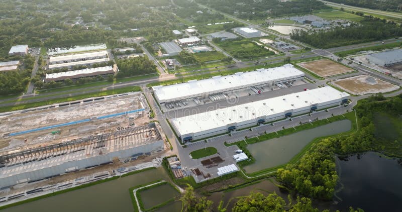 Construction of Distribution Warehouse. Development of Commercial Real ...