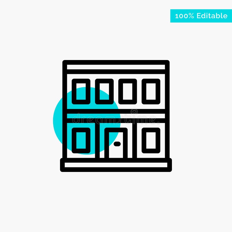 Construction, Door, House, Building Turquoise Highlight Circle Point ...