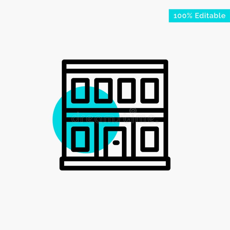 Construction, Door, House, Building Turquoise Highlight Circle Point ...