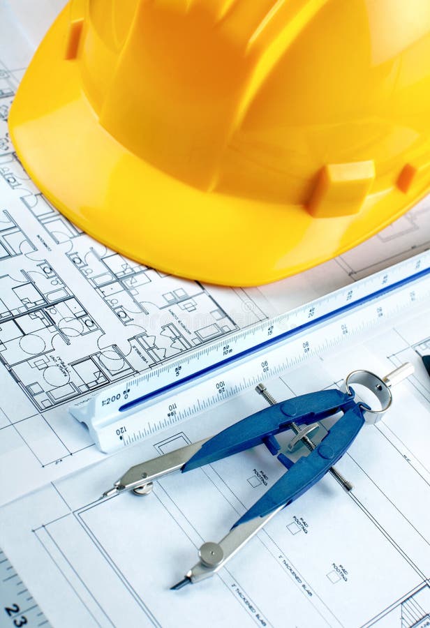 Construction drawing stock photo. Image of lines, plans - 13485670