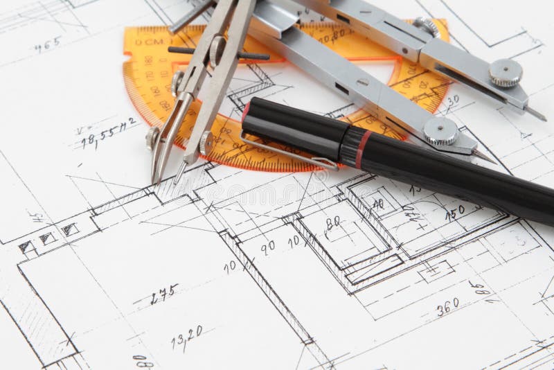 Construction drawing stock image. Image of plan, architecture - 38047773
