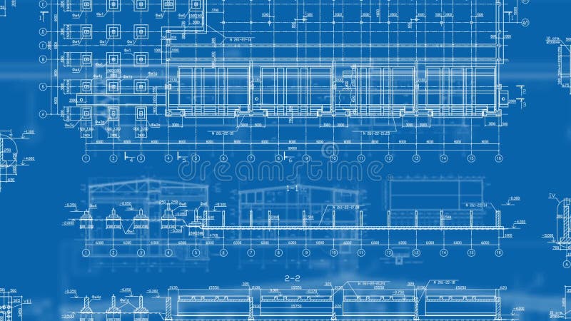 Construction Drawings Looped Backgrounds Stock Video - Video of ...