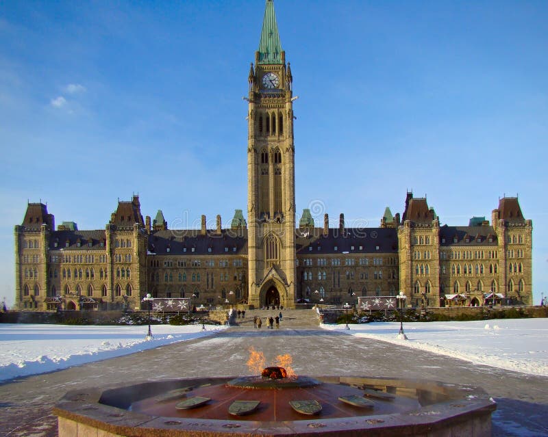 Le parlement canadien photo stock. Image du château, horizontal - 6235568