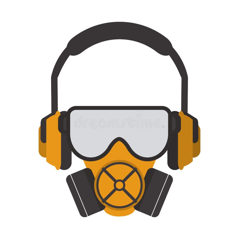 Construction dust mask stock vector. Illustration of dust - 133637433