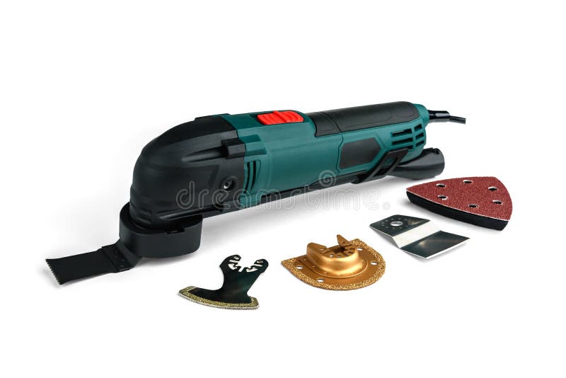 Construction Electric Multifunction Tool Isolated on White Background ...