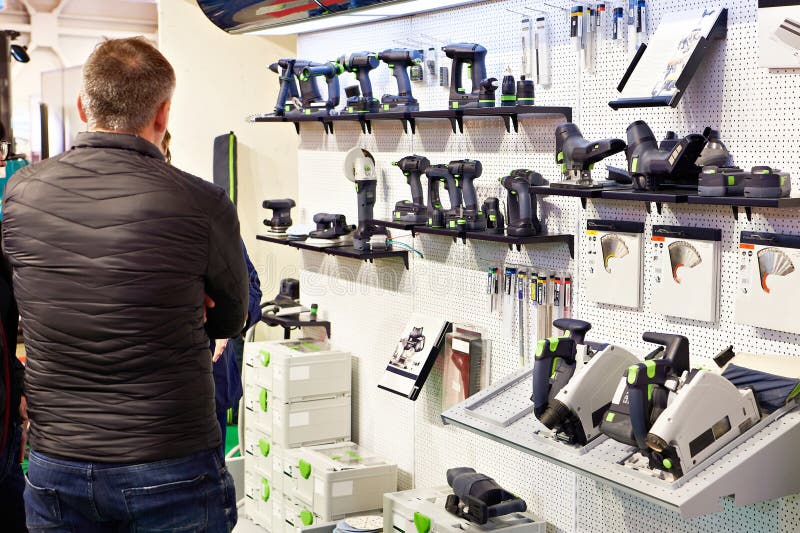 Construction Electric Tool in Shop Editorial Photo - Image of skill ...