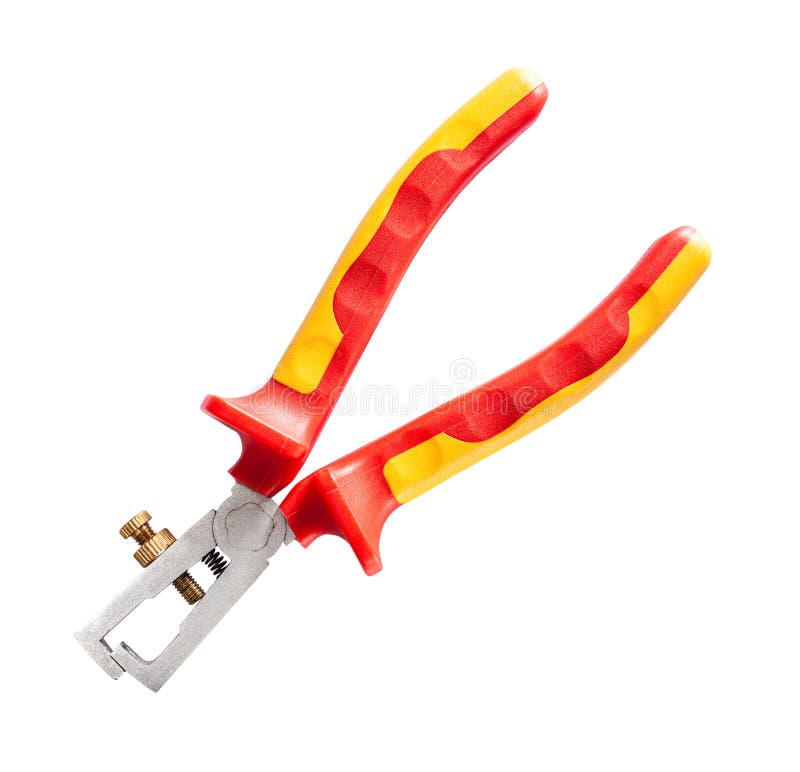 Construction Electric Tools Wire Strippers with Insulated Red Handles ...