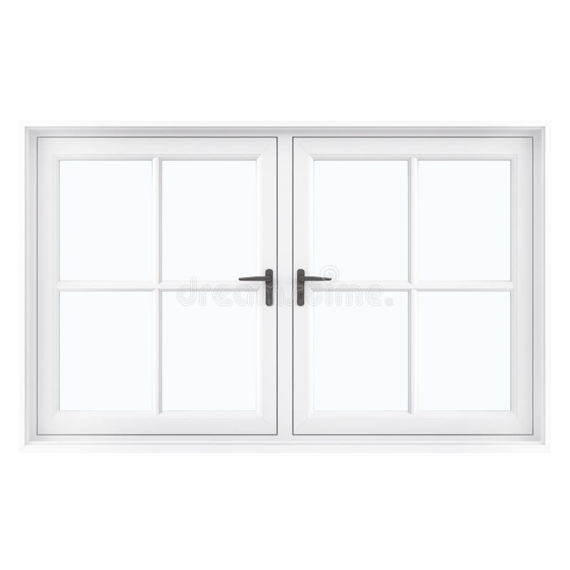 Construction Elements are Cut Out on a Transparent Background. a Window ...