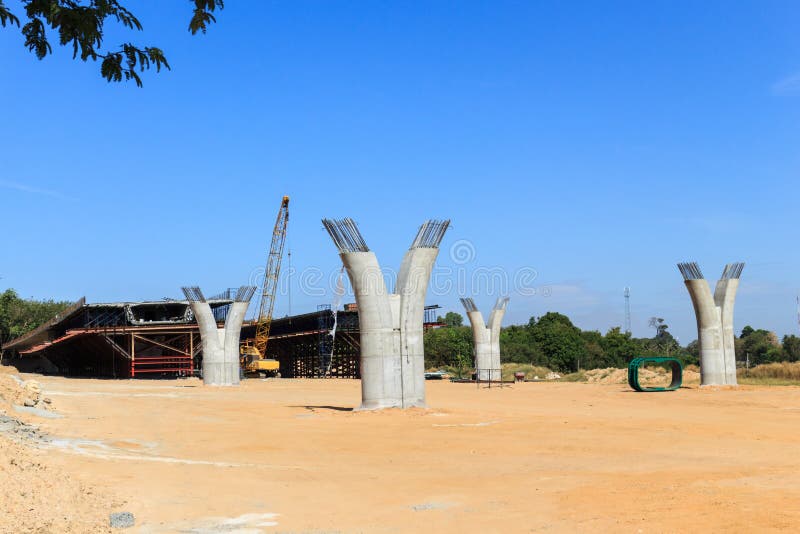 Construction Elevated Expressway Stock Image - Image of incomplete ...