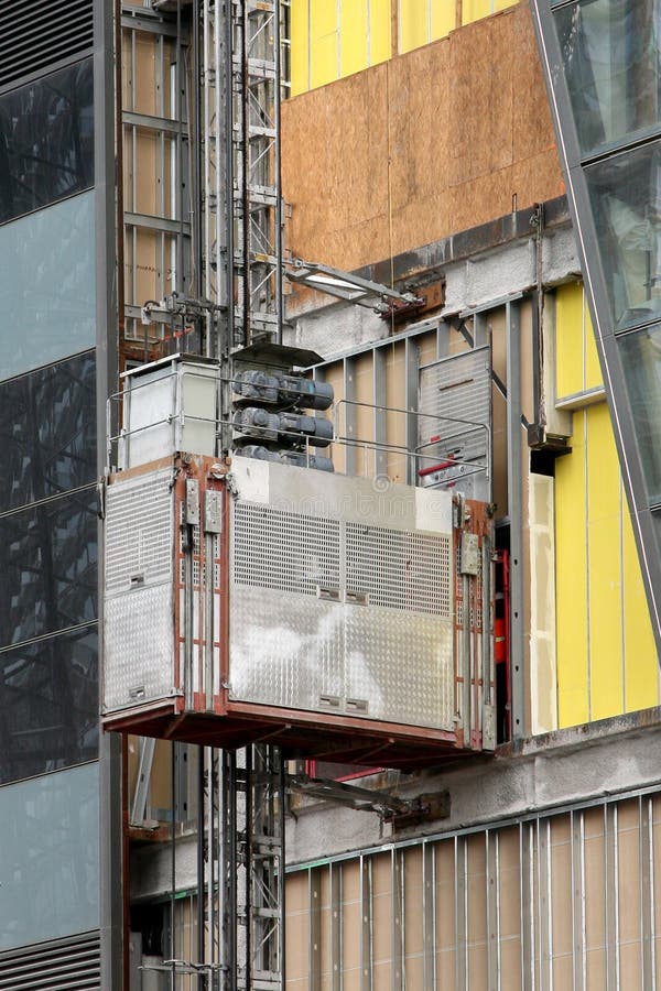 Construction elevator stock image. Image of mover, high - 13496155