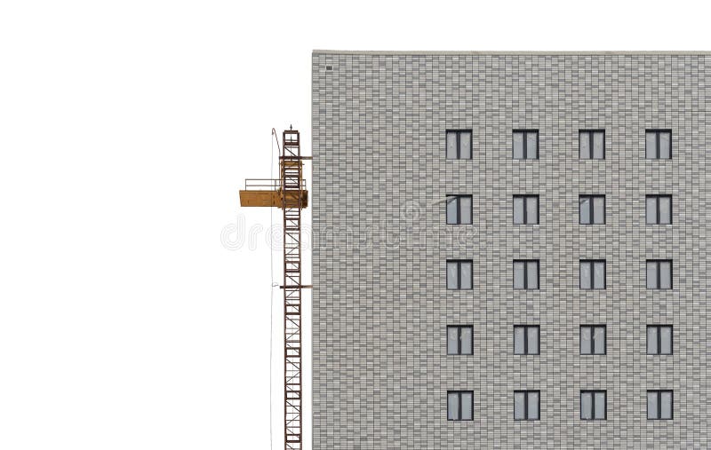 A Construction Elevator and a Multi-storey Building on an Isolated ...