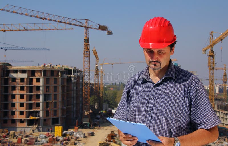 Construction engineer stock photo. Image of controlling - 21378926