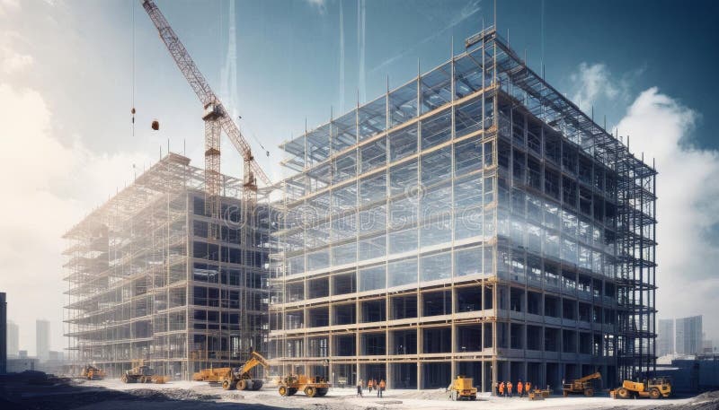 Construction Engineer Building Design Architect People Men Work Workers ...