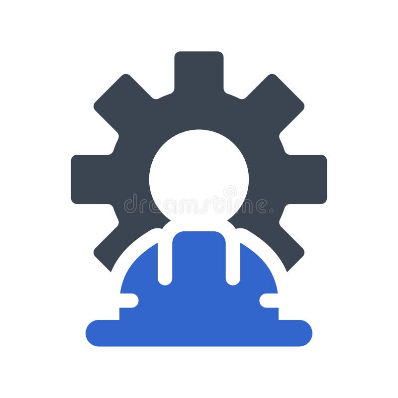 Construction engineer Icon stock illustration. Illustration of helmet ...