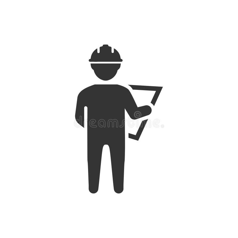 Civil engineer icon stock vector. Illustration of icon - 153433379