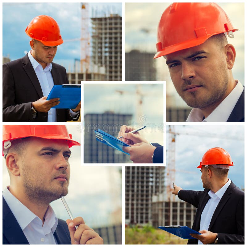 Construction Engineer at Site Stock Image - Image of engineering ...