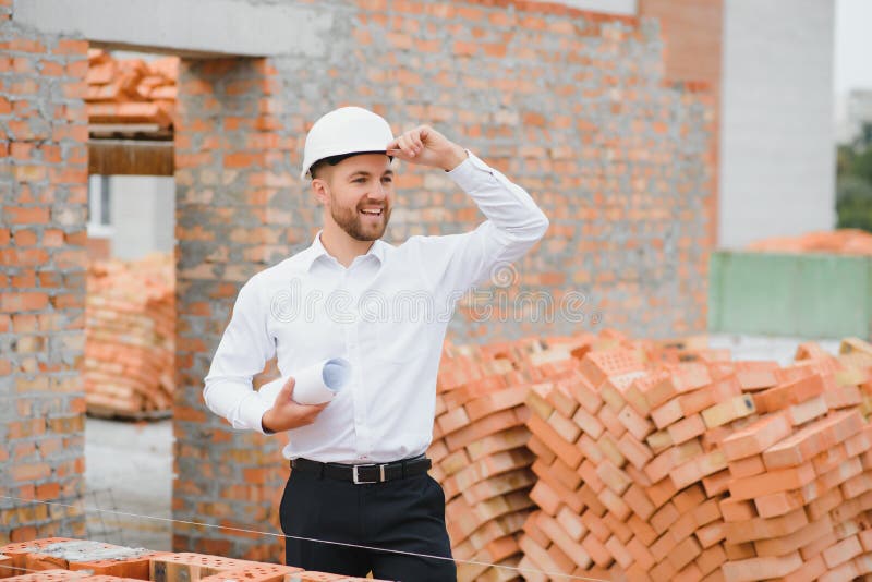 Construction Engineer Supervising Progress of Construction Project ...
