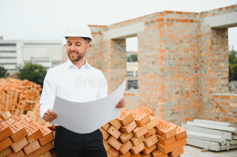 Construction Engineer Supervising Progress of Construction Project ...