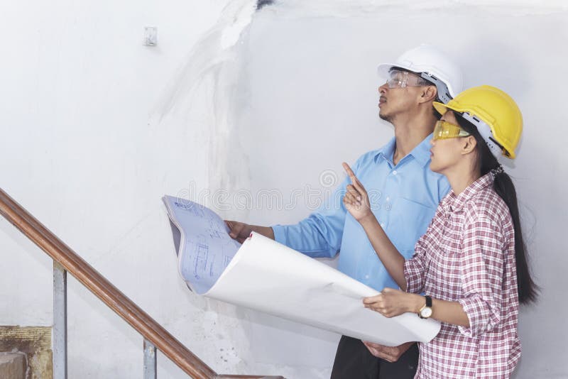 Construction Engineer Teamwork Safety Suit Trust Team Holding White ...