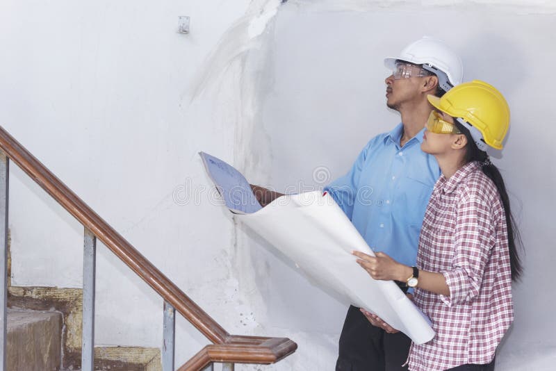 Construction Engineer Teamwork Safety Suit Trust Team Holding White ...