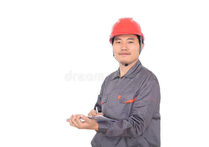 Construction Engineer Facing the House Model on the Drawing Stock Image ...