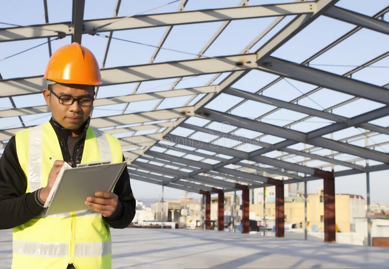 Construction engineer stock image. Image of plant, safety - 30597119