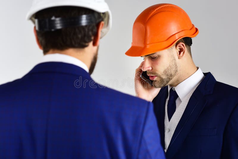 Construction, Engineering, Business, Profession Concept. Employee with ...